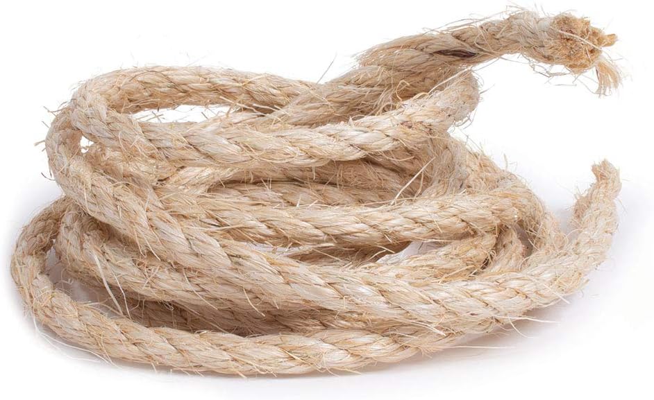 Amazon.com : Zoo Max DUS236 Natural Sisal Rope 3/8in x 10ft : Pet Toy ...