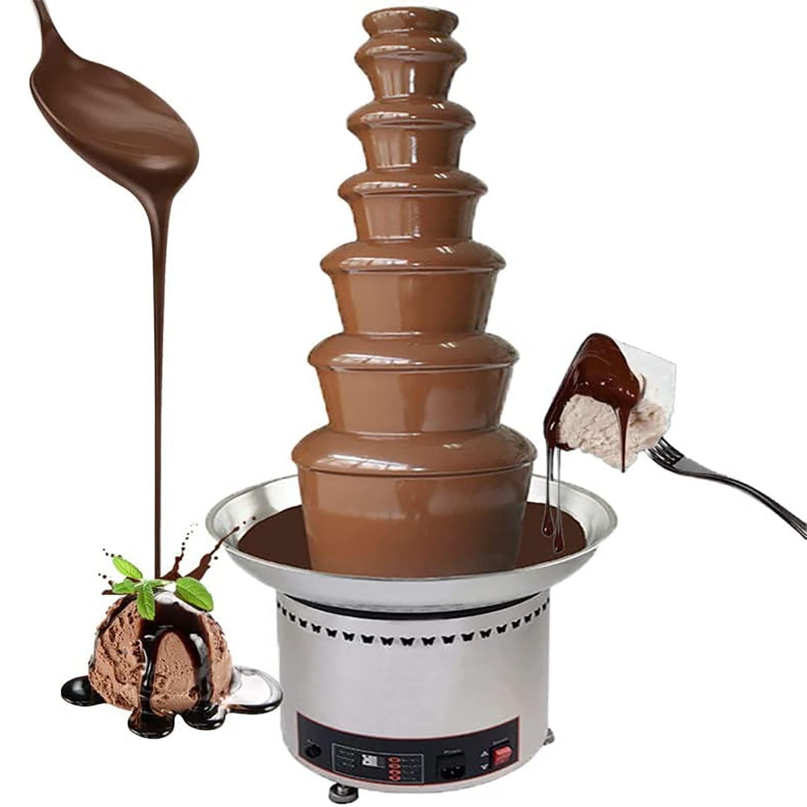 Giant Chocolate Fountain Chocolate Fountain 7 Tiers Height: 1000mm