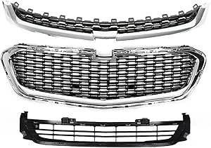 Amazon.com: Gldifa Front Combo Grille Compatible with Chevrolet Malibu ...