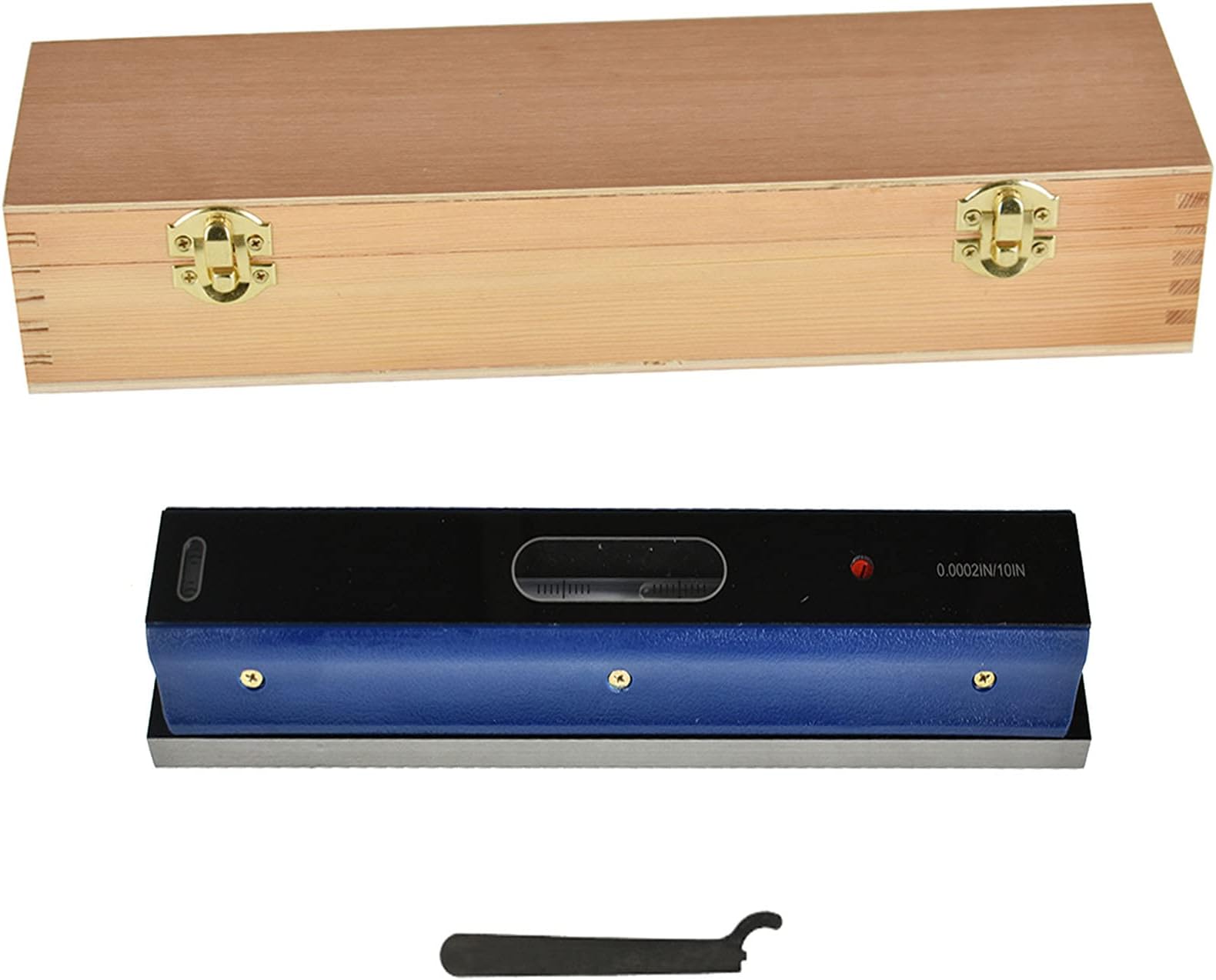 12 Inch Master Precision Level with Wooden Box Accuracy 0.0002"/10 ...