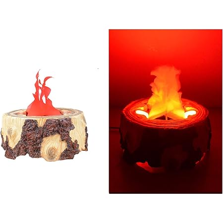 Amazon.com: 3D Fake Flame Lamp,110V Electric Campfire Artificial ...