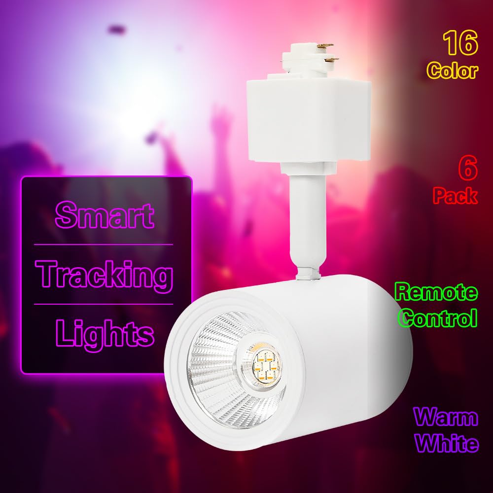 Led Track RGB Track Lighting Heads With Remote - Color Changing LED ...