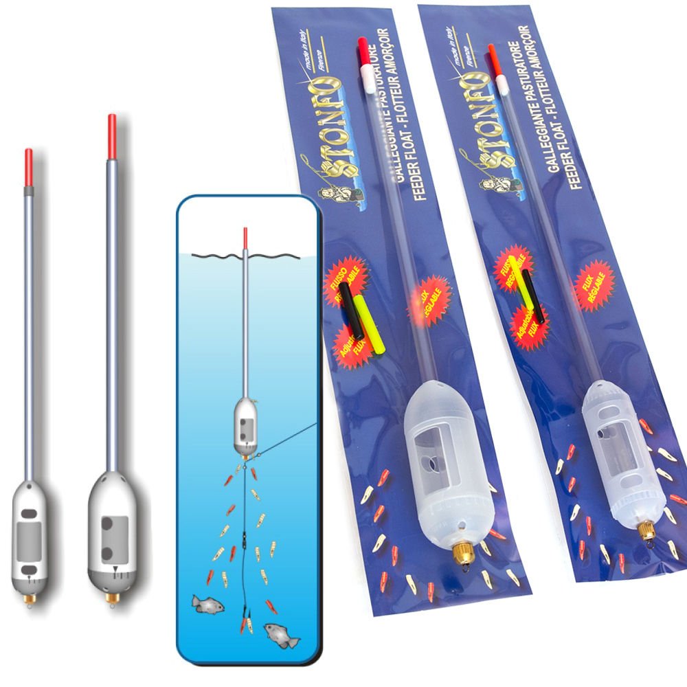 STONFO Feeder Fishing Floats, Adjustable Bait Release Carp Coarse Maggot Pellets (8+2 gr ...