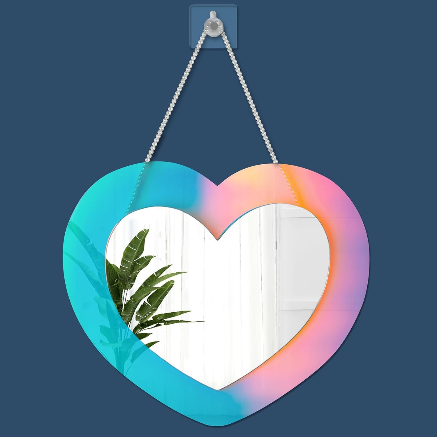 Amazon.com: Room Decor Gradient Color Wall Mirrors Decorative Mirrors ...