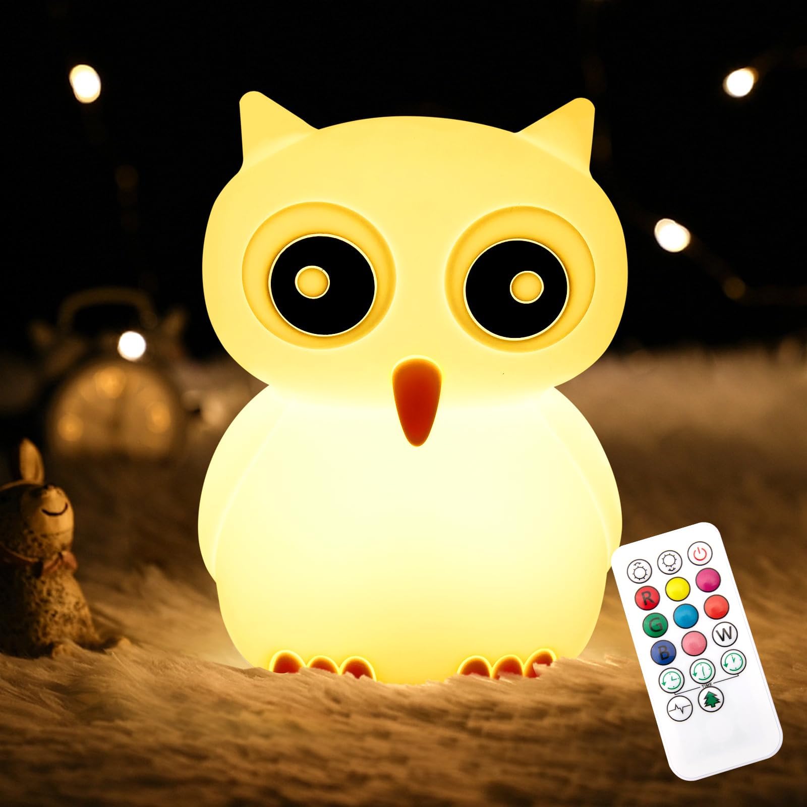 Amazon.com: Lucky Owl Night Light for Kids, 3D Optical Illusion Night ...