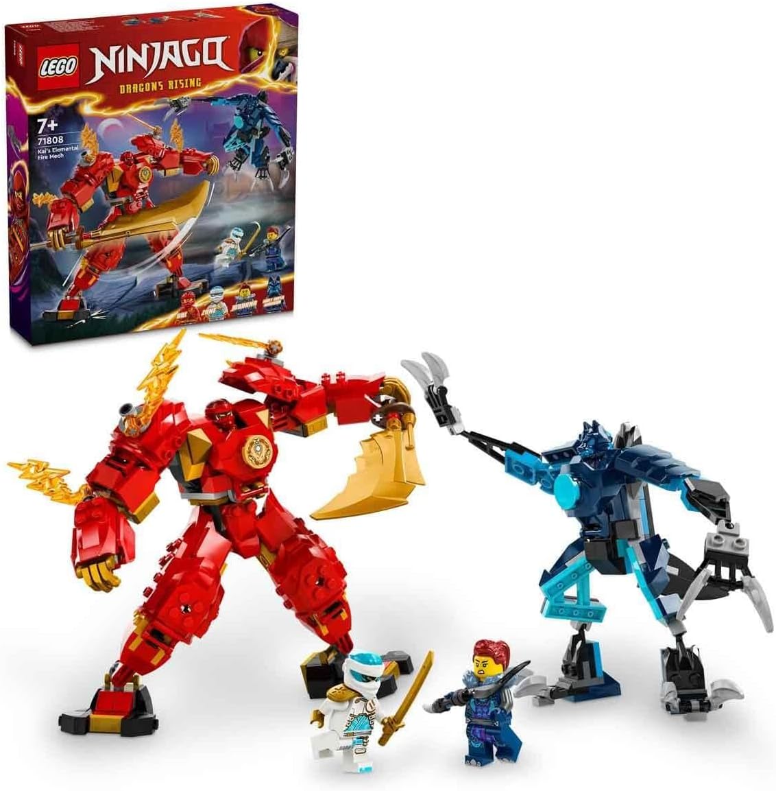 LEGO NINJAGO Cole’s Elemental Earth Mech Toy 71806 (235 Pieces ...