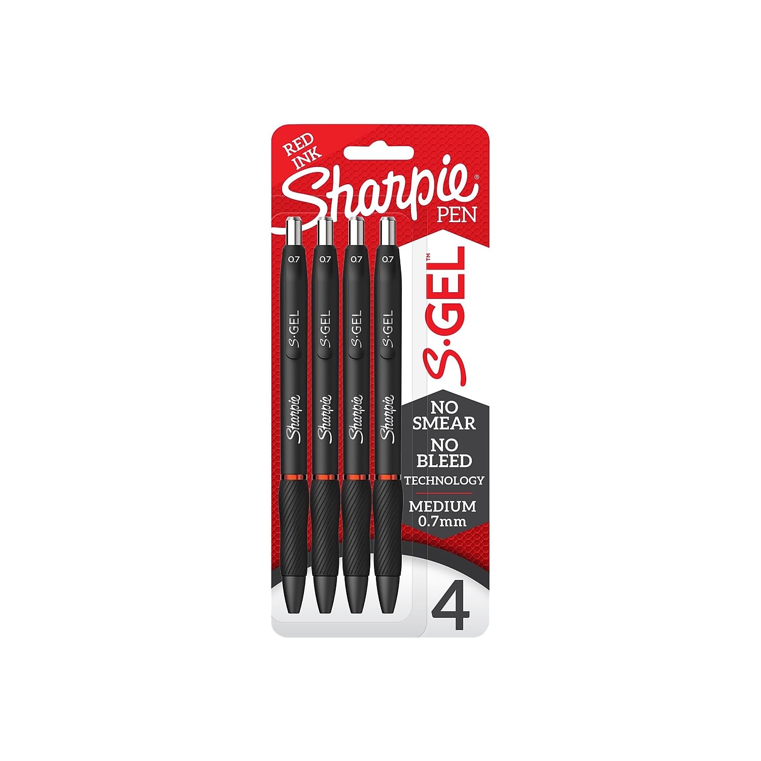 Amazon.com: SHARPIE S-Gel Pens, Red : Office Products