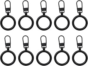 Amazon.com: WDONAY 10PCS Ring Zipper Pull Replacement for Small Holes ...