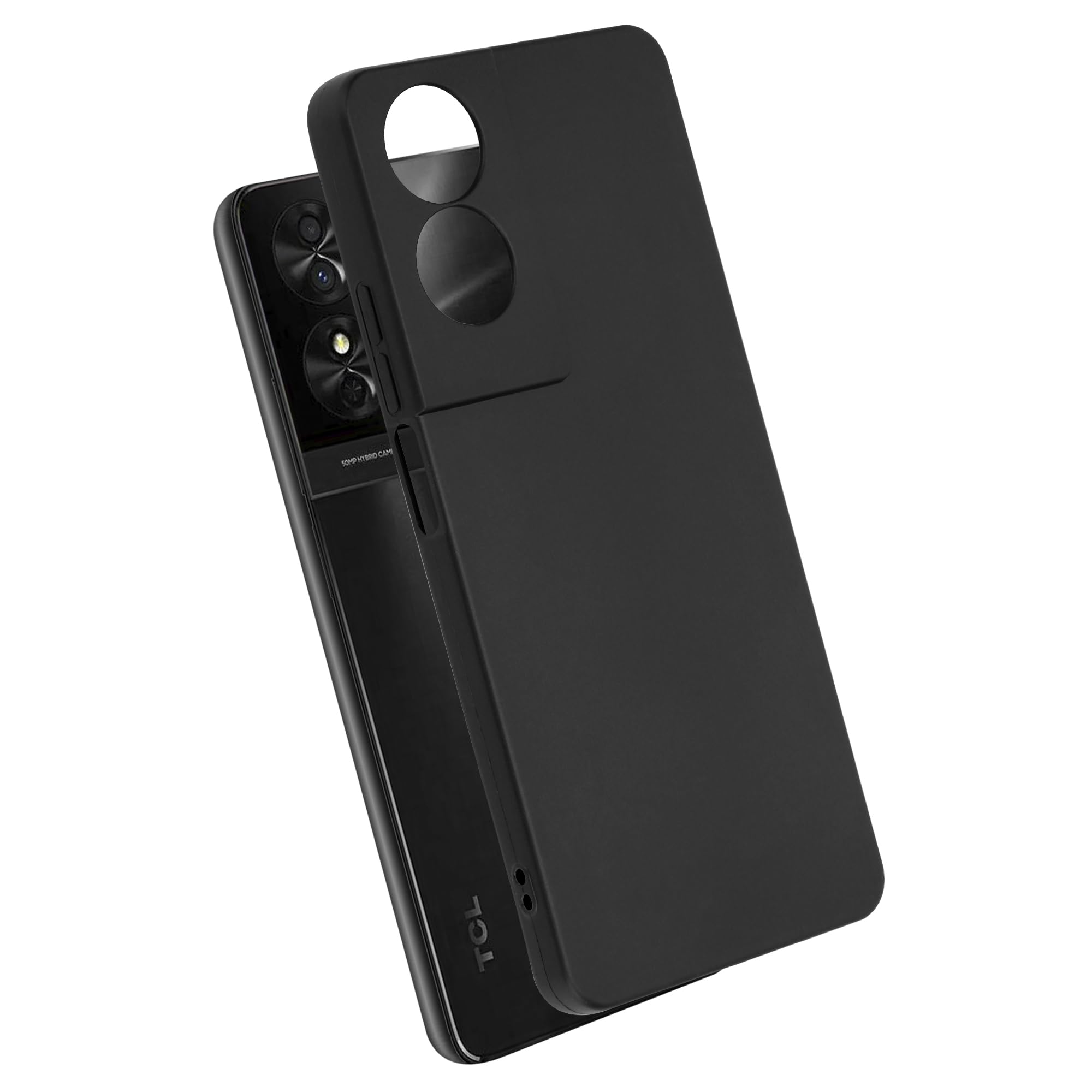 For TCL 501 505 403 405 305 306SE Black Case Silicone Phone Cover ...