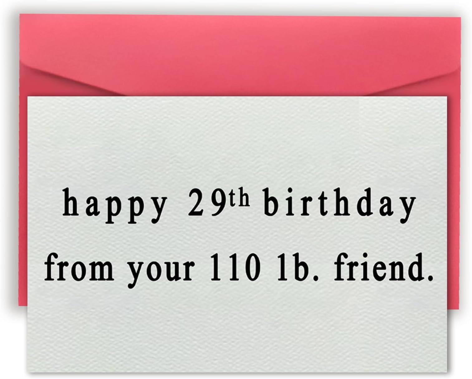 Amazon.com : EruditeGifts Happy 29Th Birthday Card - From Your 110 Lb ...