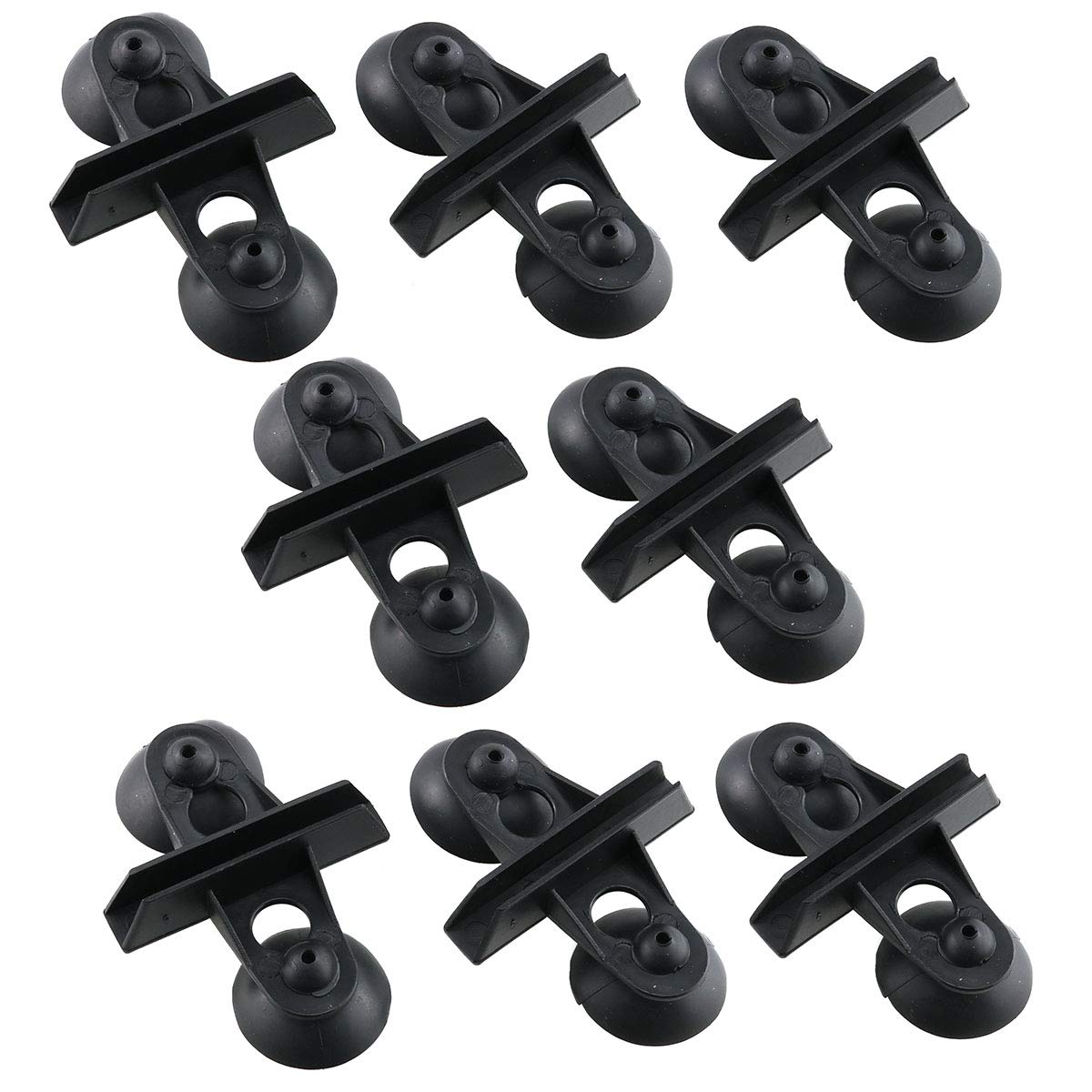 Buy E-outstanding 8-Pack Suction Cup Holder Black Plastic Suction Cup ...