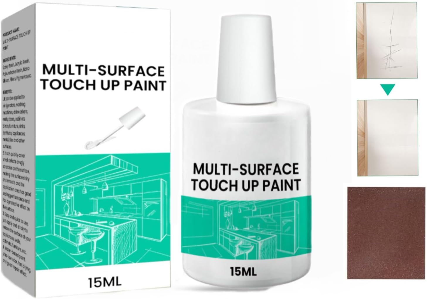 Amazon.com: White Touch Up Paint, Appliance & Porcelain Touch Up Repair ...