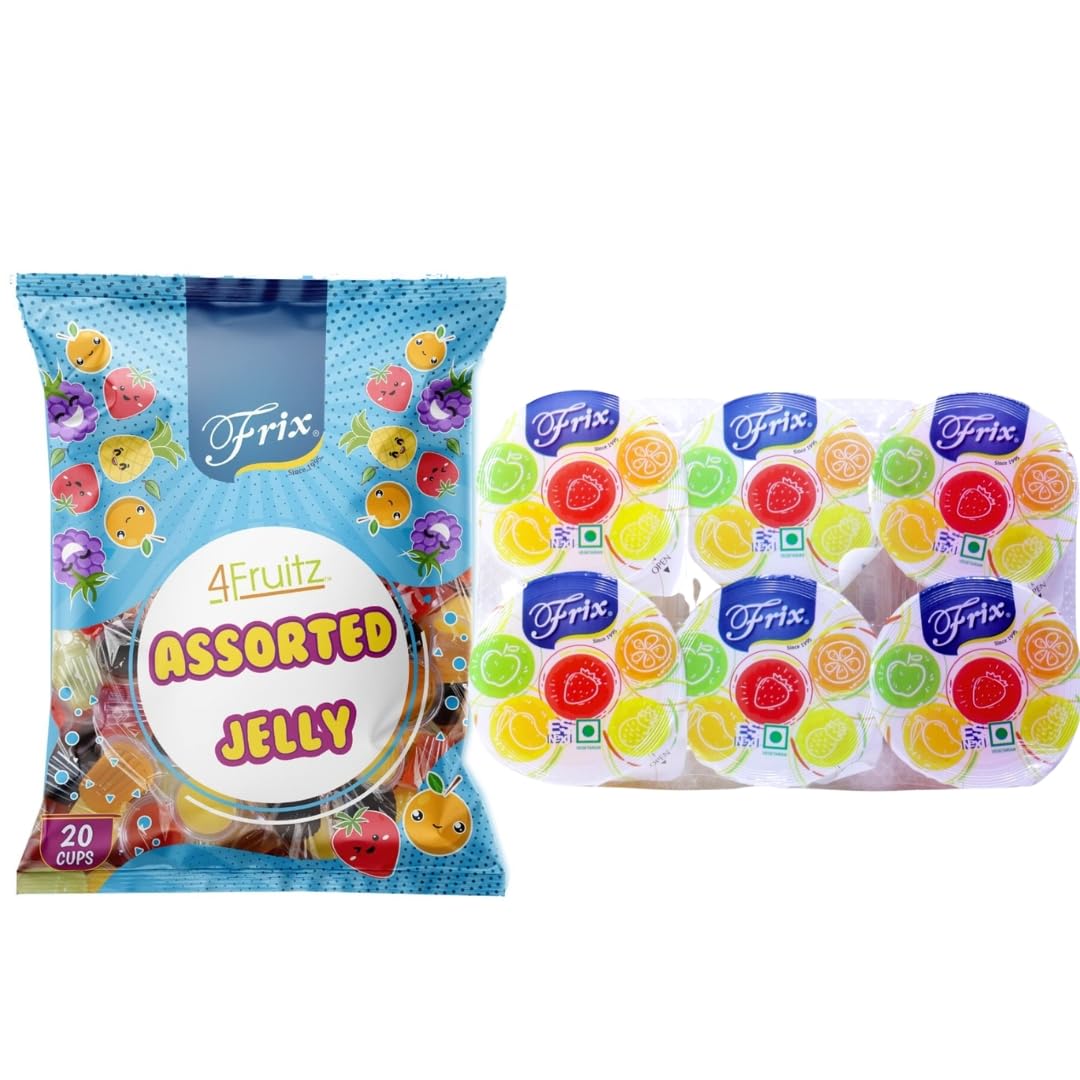 Frix 6 Cup Pudding & Assorted Jelly (Pack of 2) : Amazon.in: Grocery ...