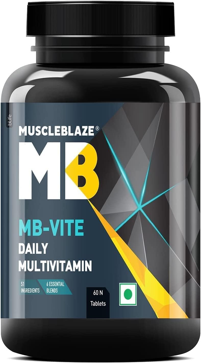 Buy MuscleBlaze MB-Vite Daily Multi with 51 Ingredients and 6 Essential ...