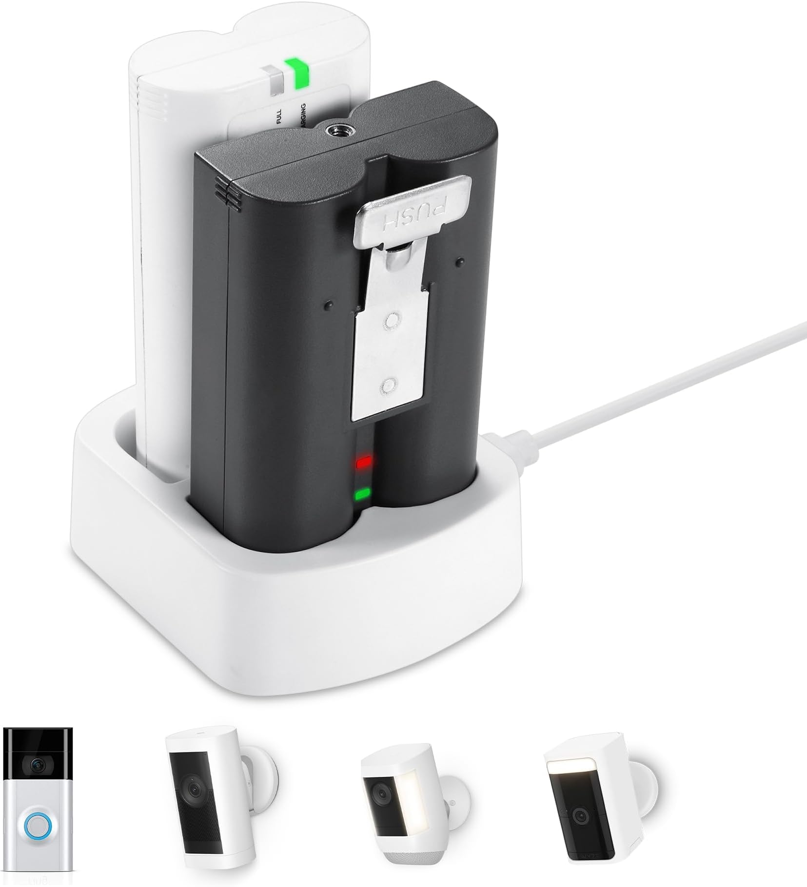 Amazon.com: Wasserstein Battery Charging Station Compatible with Ring ...