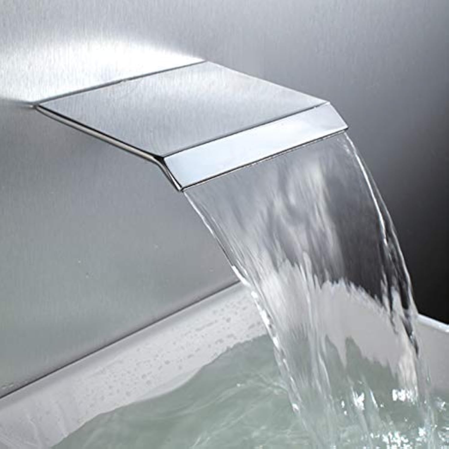 Snapklik.com : AZOS Waterfall Bath Spout Wall Mount Tub Filler Brass ...