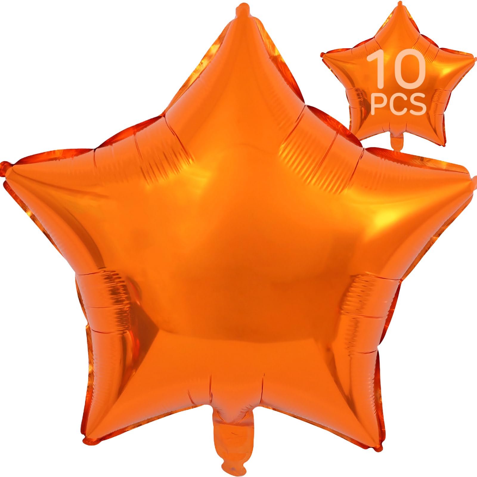 Amazon.com: Orange Star Balloons 18 Inch, 10 Pcs Orange Star Shaped ...