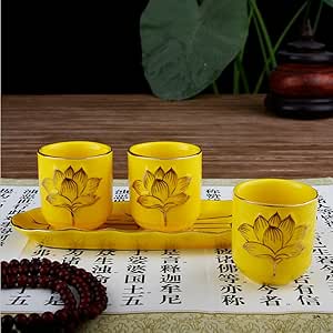 Amazon.com: YTDJJWLS 3pcs/Set Temple Buddha Cups Temple Offering Cups ...
