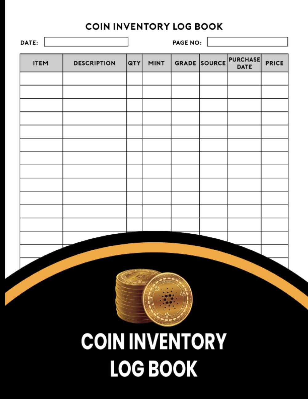 Coin Inventory Log Book: Coin Collection Inventory Organizer, Catalog ...