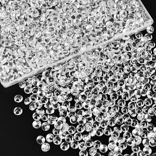Amazon.com: DomeStar 1000PCS Diamond Decorations, Clear Diamonds for ...