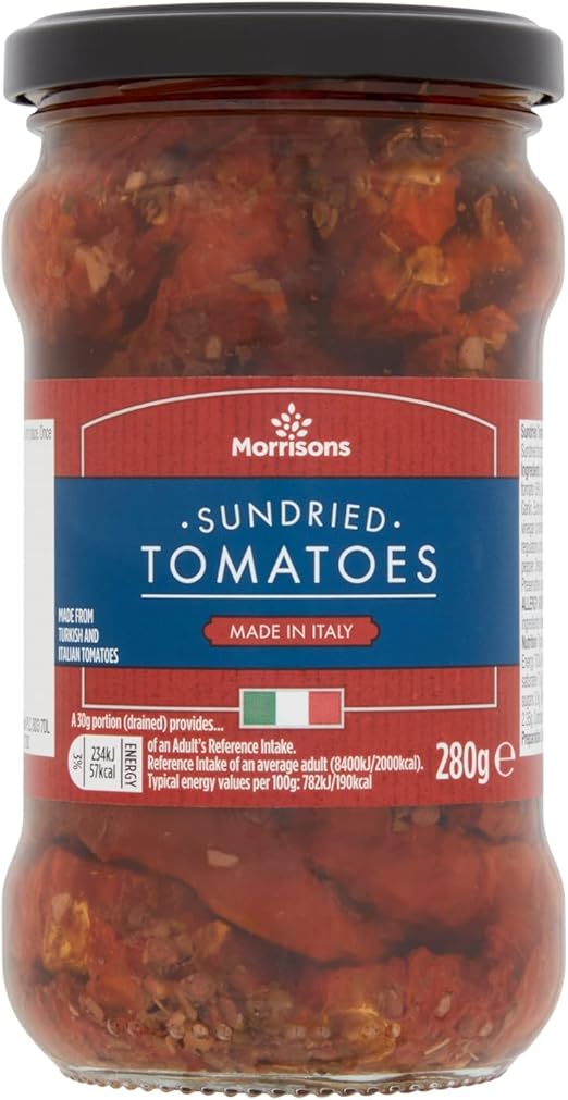 Morrisons Sundried Tomatoes, 280g : Amazon.co.uk: Grocery