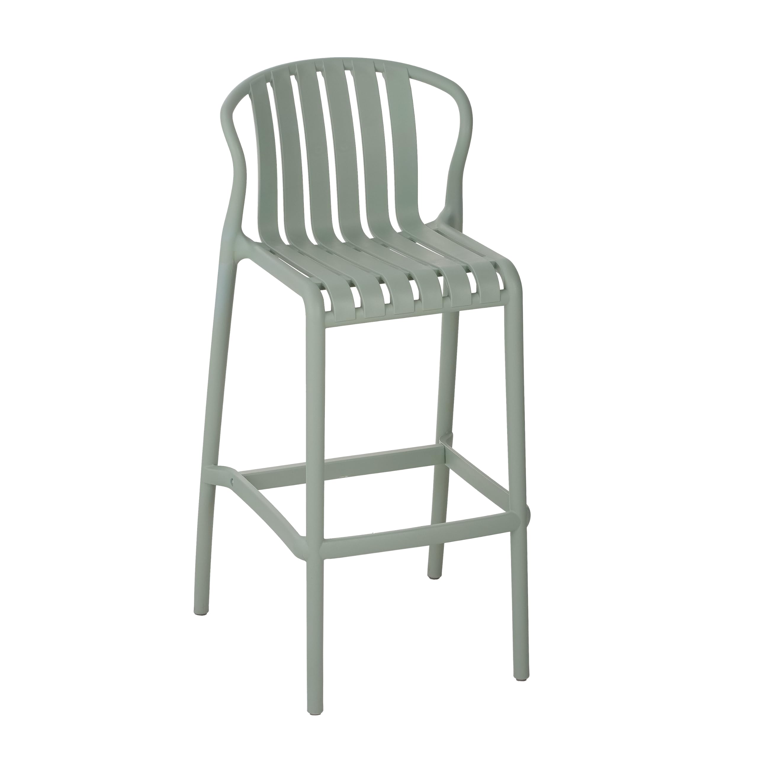 Snapklik.com : Outdoor 29.5" H Bar Stools Set Of 2, Perforated Slat ...