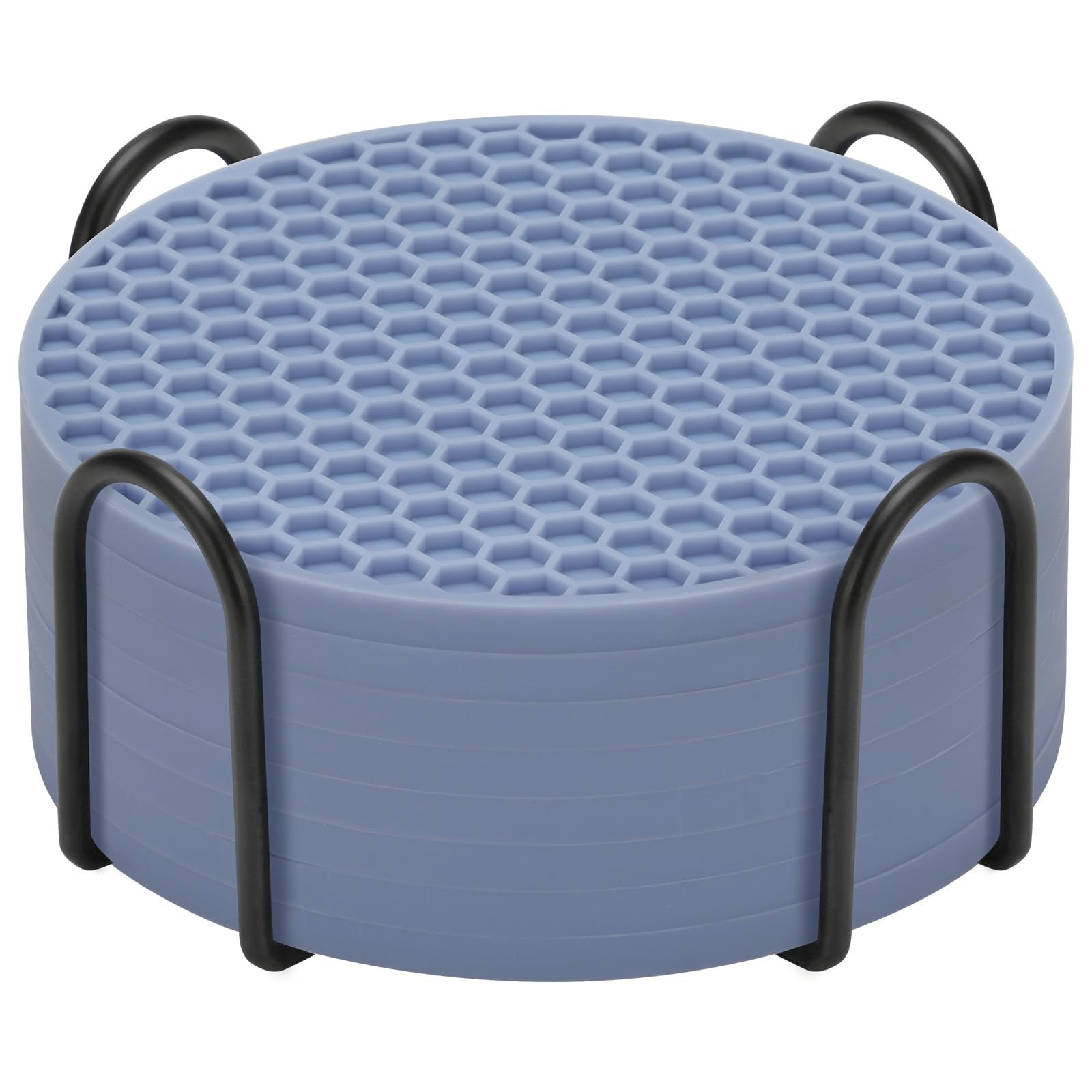 Amazon.com: Silicone Coasters Set of 8 with Holder,Coasters for Drinks ...