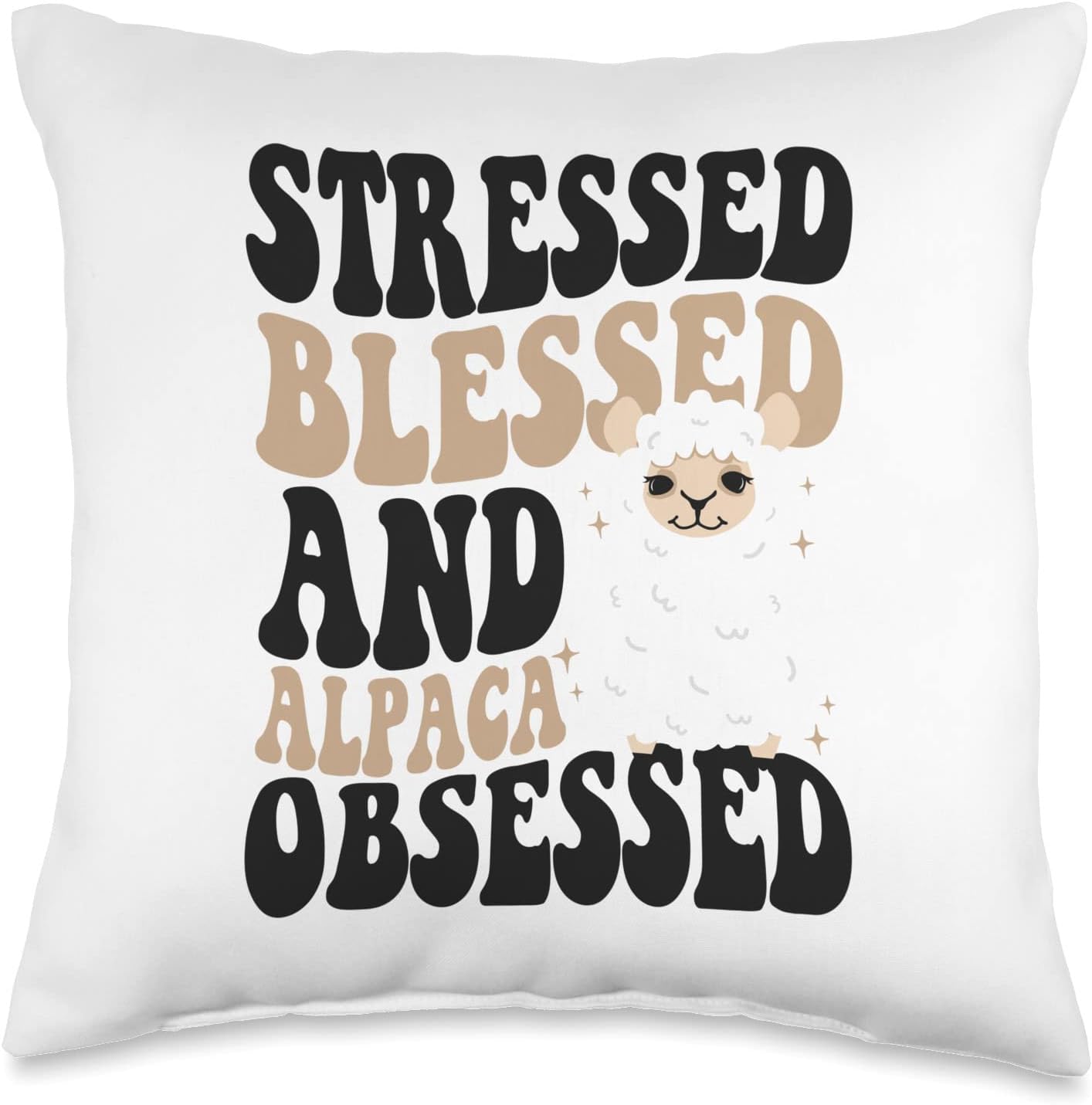 Amazon.com: Stressed Blessed And Alpaca Obsessed Vicuna Guanaco Alpaca ...