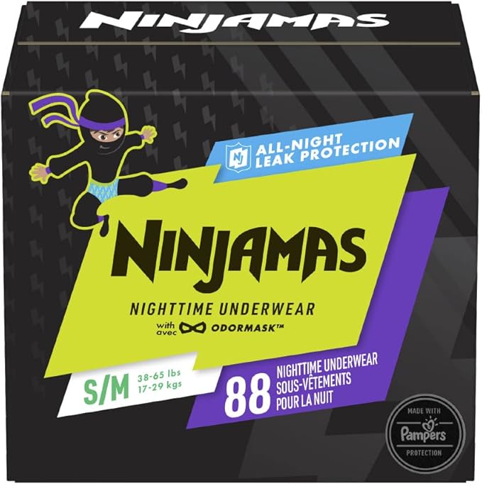 Amazon.com: Pampers Ninjamas Nighttime Bedwetting Underwear Boys - Size ...