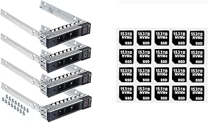 Amazon.com: 4-Pack Hard Drive Tray Caddy 2.5" DXD9H 0DXD9H with 20PCS ...