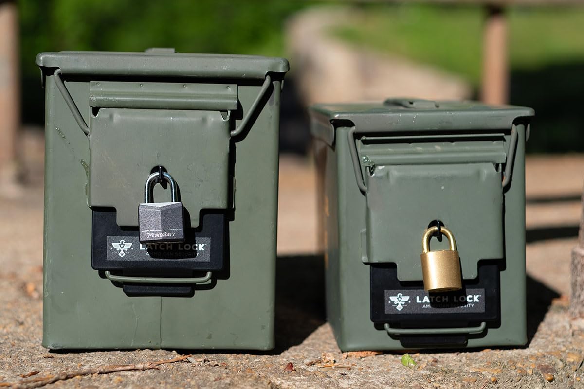 LATCH LOCK Ammo can Security Locking Device (with Padlock Included ...