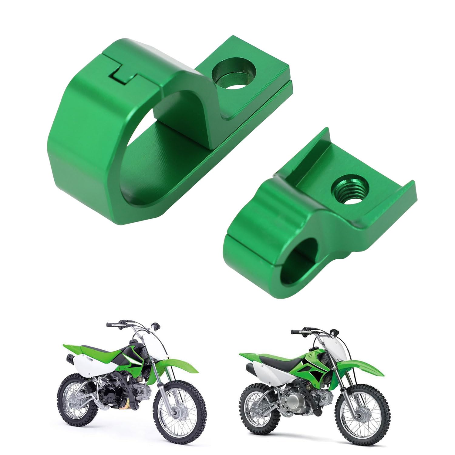 Amazon.com: JFG RACING Dirt Bike Cable Brake Line Hose Snap Clamp ...