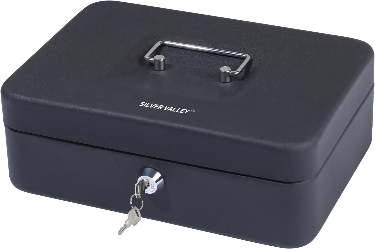 Cathedral Products Key Lockable Cash Box with Lift Out 6 Compartment ...