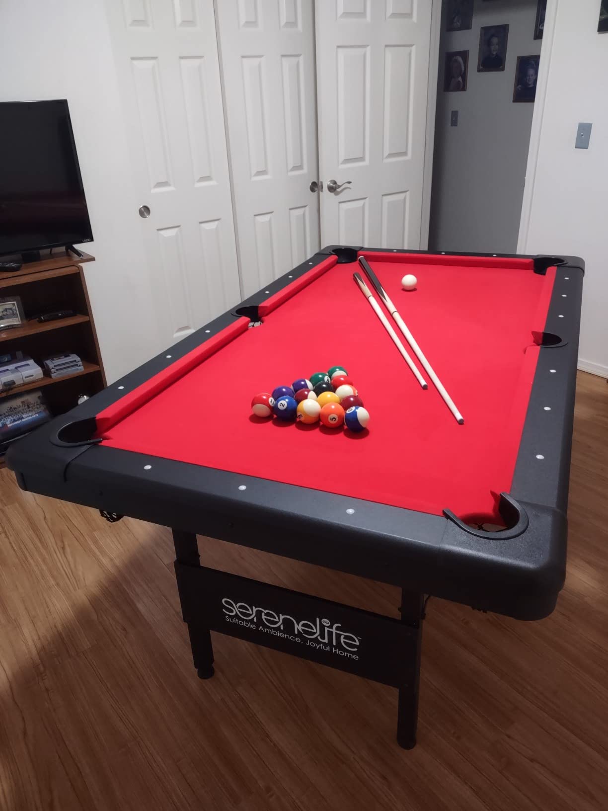 $56/mo - Finance Portable 6 Ft. Pool Table - Compact Design with 18 ...