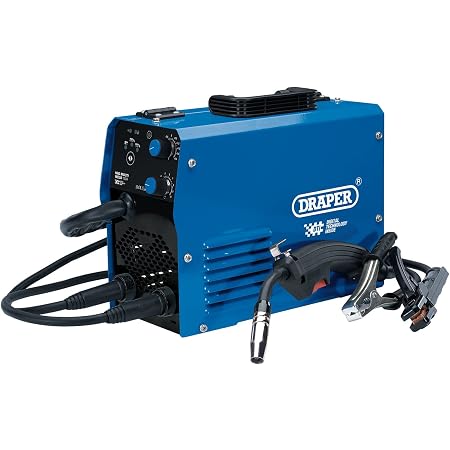 Draper 63669 Gasless Turbo MIG Welder No Gas 230v (100A), Blue : Amazon ...
