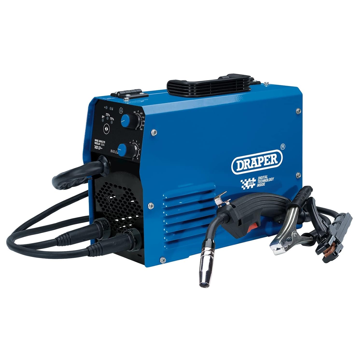 Draper 70049 Gasless MIG Inverter Multi-Welder Dti, 120A Blue One Size ...