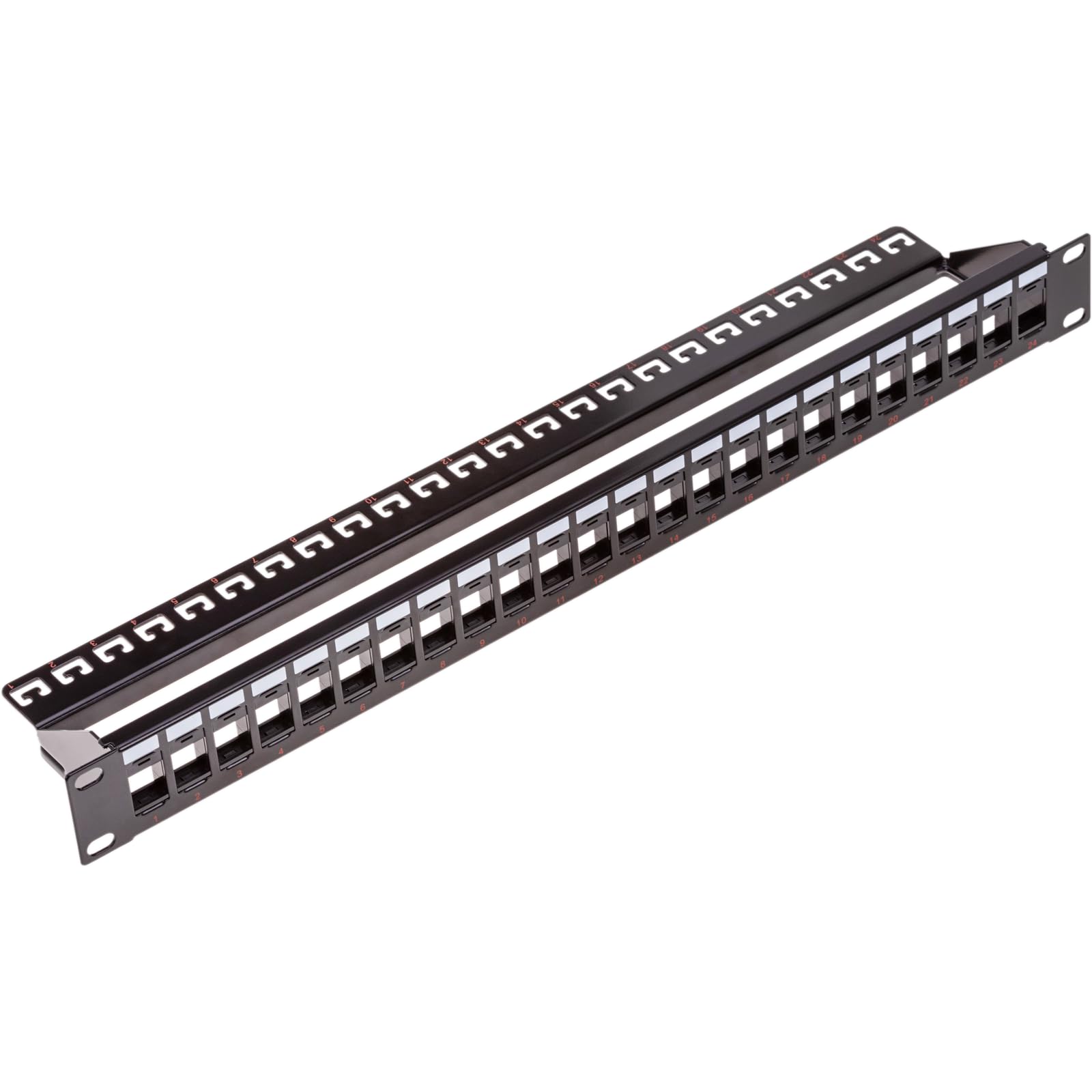 BeMatik - Patch Panel für Keystone Rack 19 bis 24 110 mit Kamm: Amazon ...