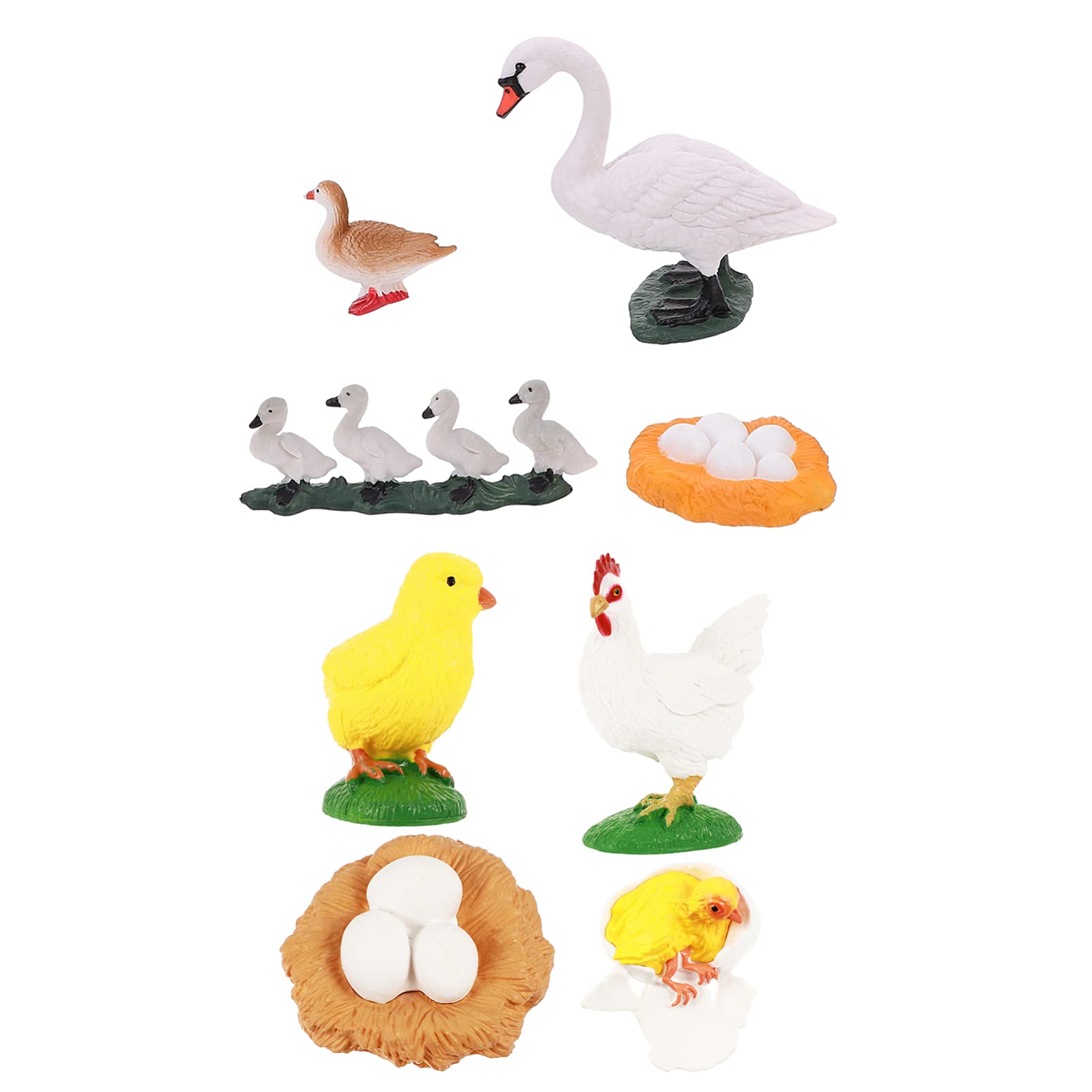 Buy YARNOW 8pcs Farm Animals Life Cycle Model Chicken Hen Duck Goose ...