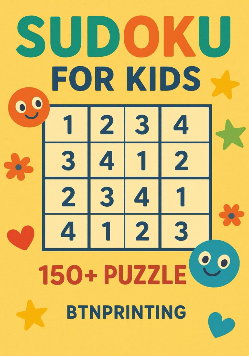 Sudoku for Kids Ages 7-9: Over 100+ Sudoku Puzzles | 4x4, 6x6, 9x9 ...
