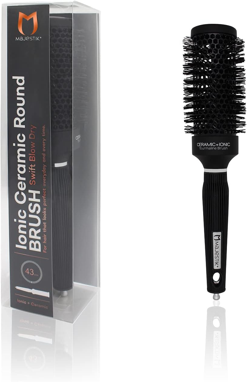 Round Brush- Swift Blow Dry with Nylon Bristle, Professional Round Hair ...