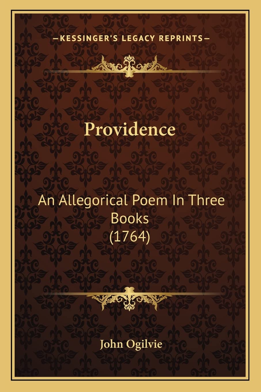 Amazon | Providence: An Allegorical Poem In Three Books (1764 ...