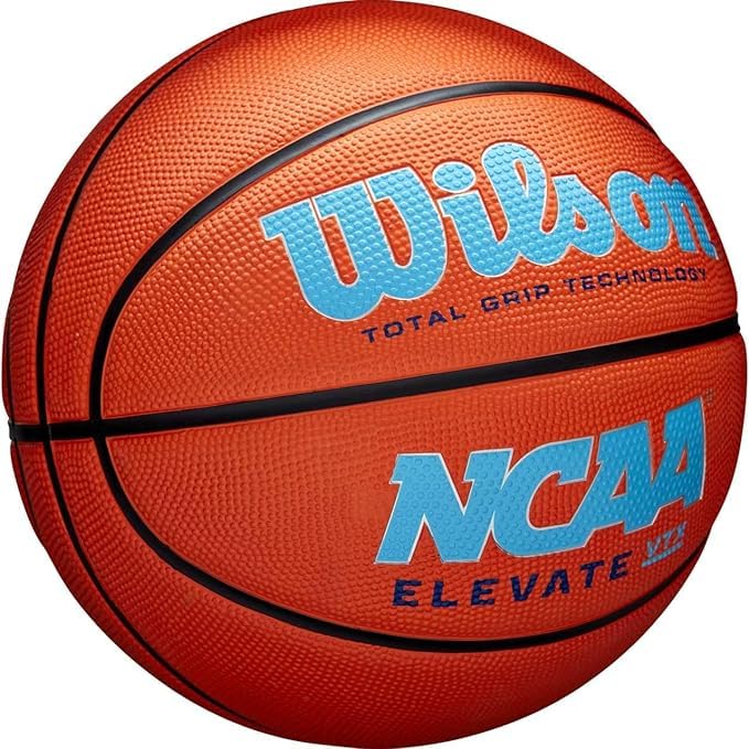 Wilson NCAA Elevate VTX Basketball - Size 6-28.5", Orange/Blue | Amazon ...