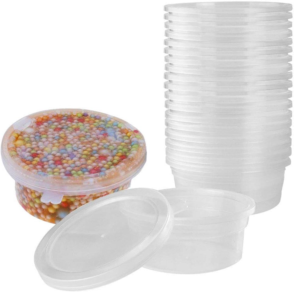Amazon.com: YRYM HT Slime Containers for Slime Supplies - Plastic ...