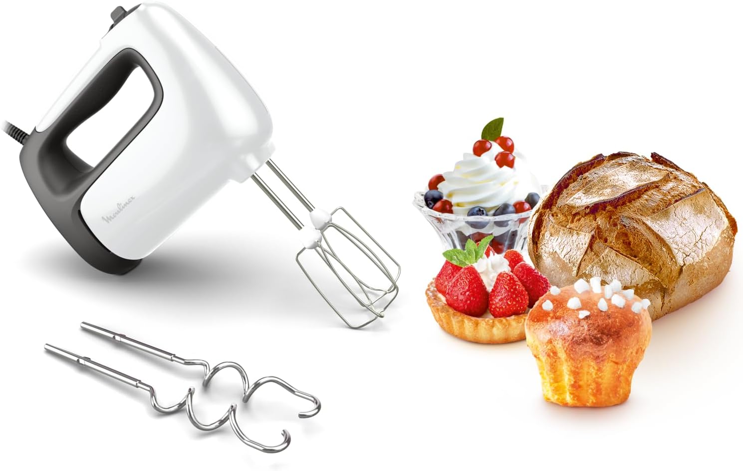 Moulinex - Easy Max Mixeur - HM2501B1 - Batteur Électrique de Cuisine ...