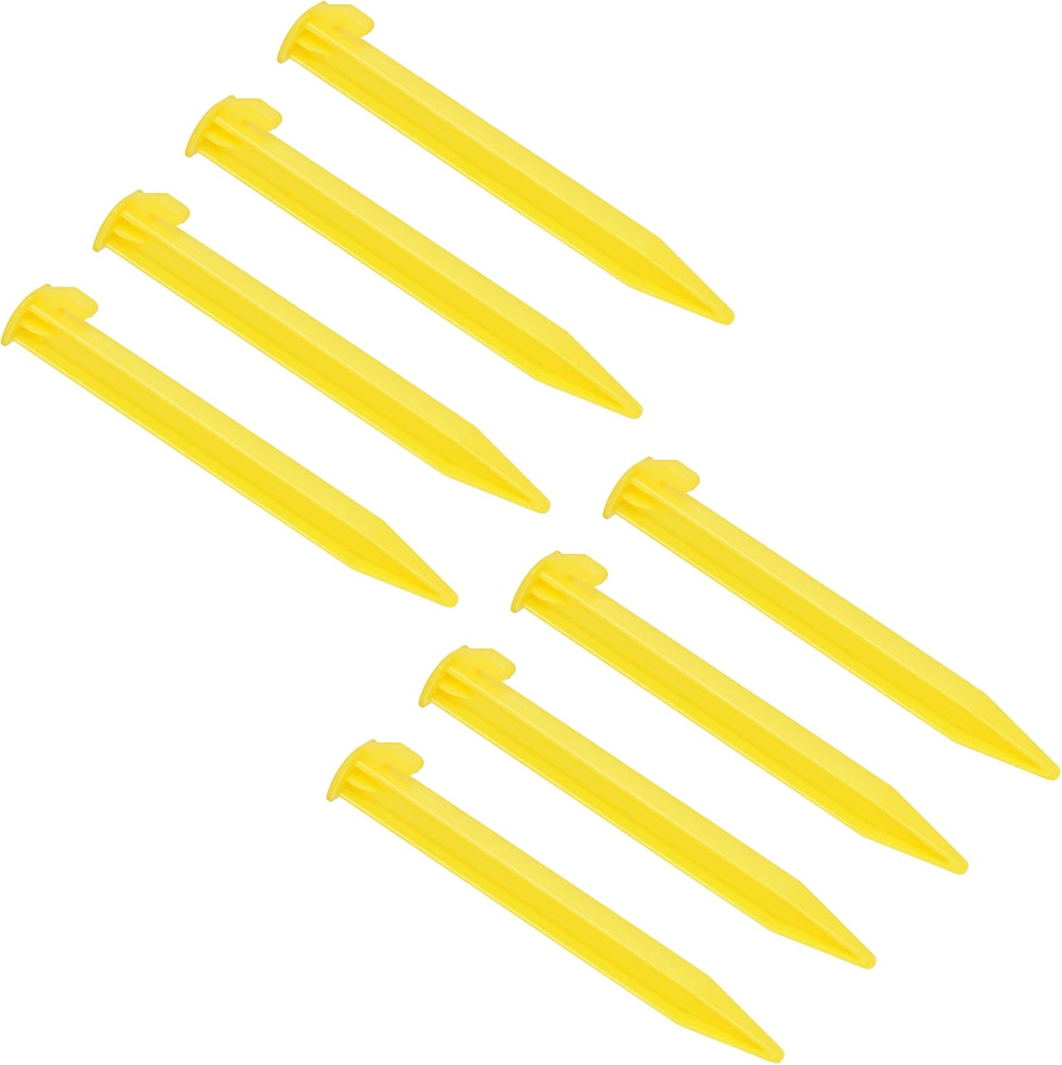Amazon.com : M METERXITY 8Pack Plastic Tent Stakes - Canopy Pegs Spike ...