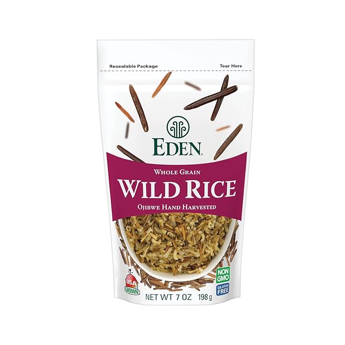 Amazon.com : Eden Wild Rice, 7 oz Bag, Hand Harvested, Wood Fire ...