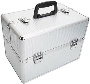 Amazon.com: Gerrit Lockable Pro Aluminum MakeUp Box Make up Cosmetics ...
