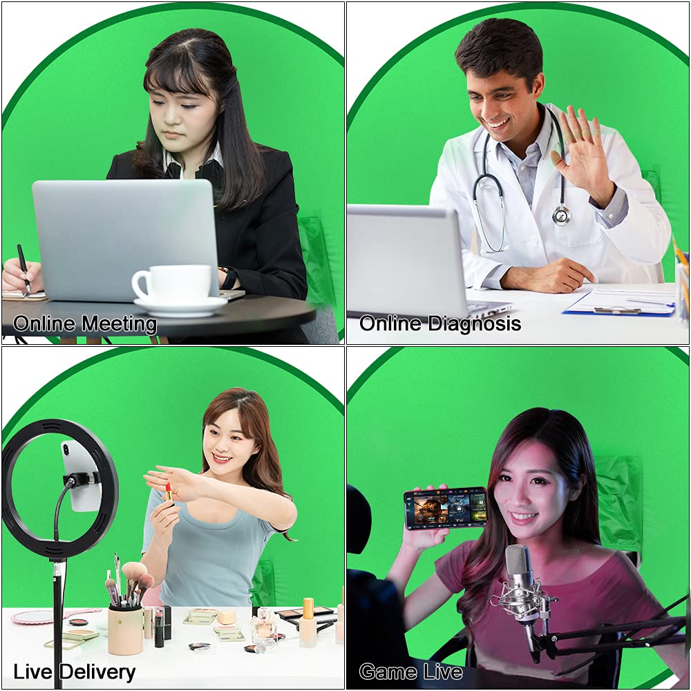 Buy Work from Home Video Conferencing Green Screen Webcam Background 56 ...