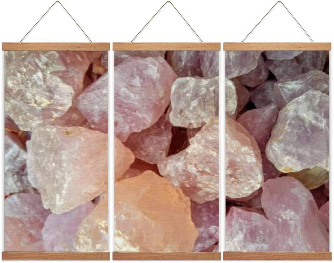 Amazon.com: A37mieeooopa - Hanging Posters with Wood Frames Natural ...