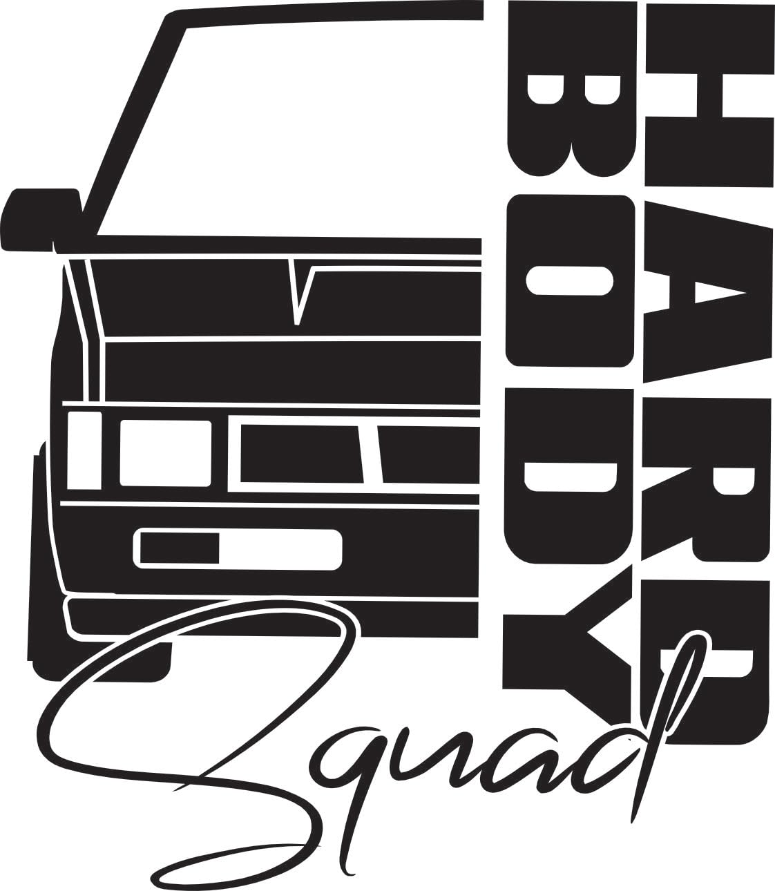 Amazon.com: HARDBODY Squad Front End Silhoutte Truck Decal Sticker for ...